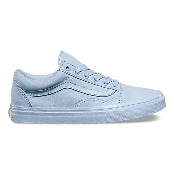Vans | Shoes | Vans Old Skool Mono Canvas Skyway Light Blue Sneakers ...